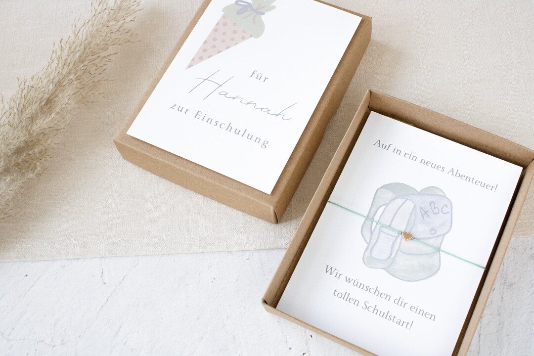 Gift Set for School Enrollment | Gift Card in a Box With a Macrame ...