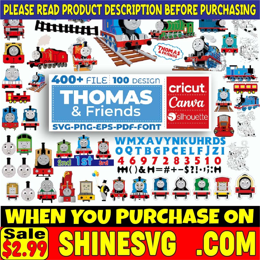 Thomas the Train SVG Bundle, High Quality PNG, Thomas and Friends Svg ...