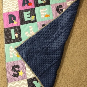 Alphabet Baby Quilt Tutorial and Pattern - Etsy