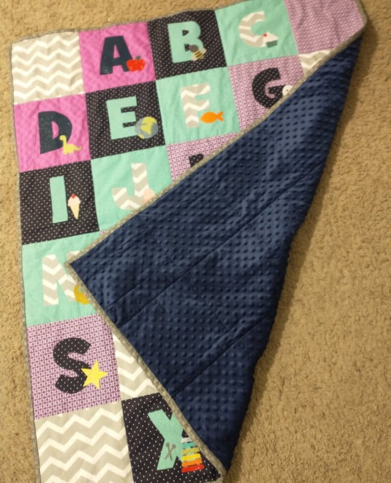 Alphabet Baby Quilt Tutorial and Pattern - Etsy