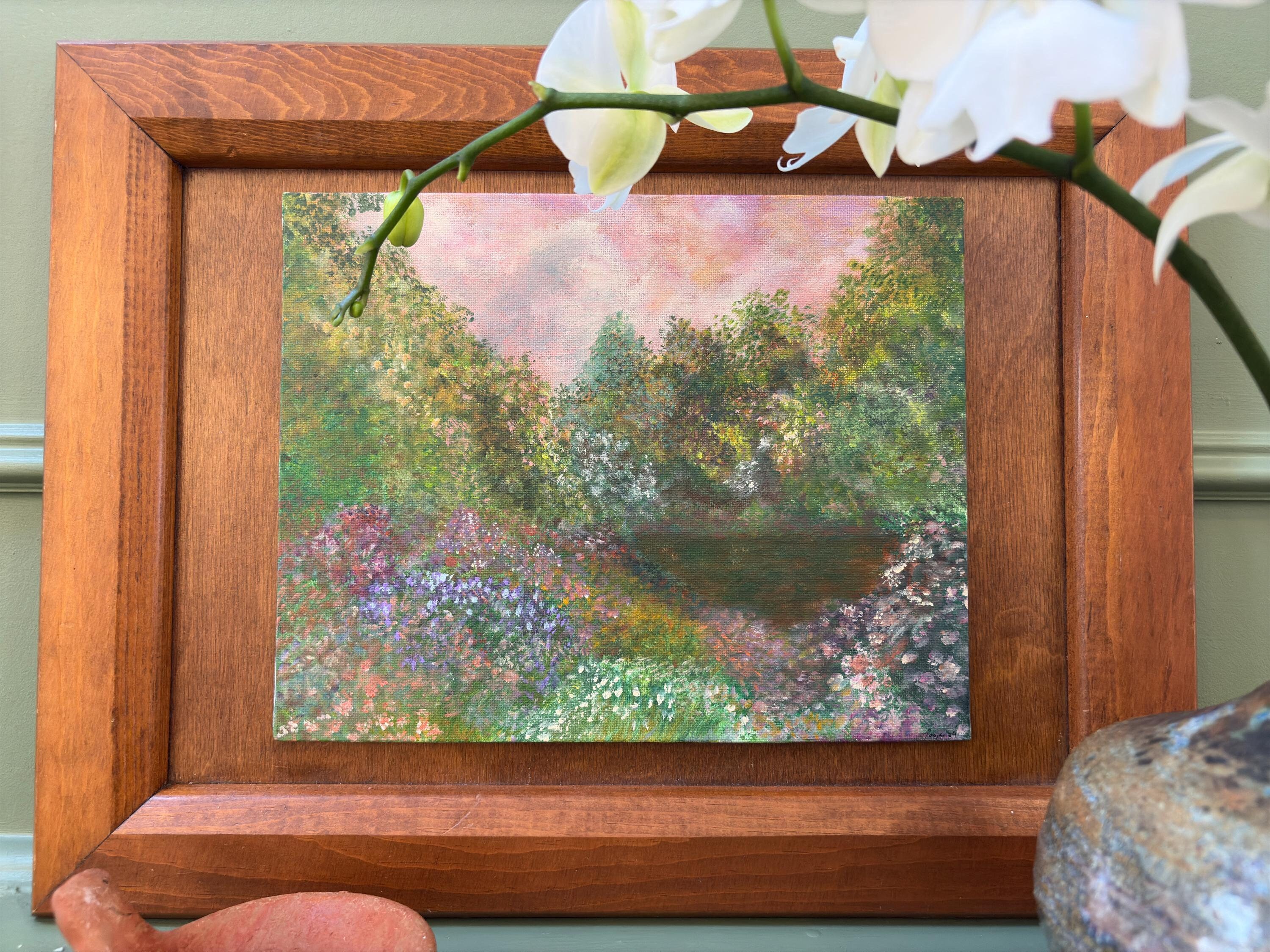 Original Landscape- Spring Flowers- Acrylic Paint on Canvas Panel ...