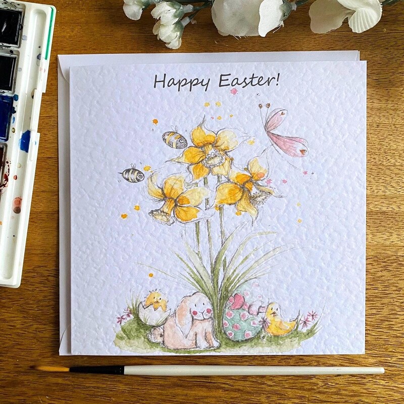Happy Easter Card - Etsy
