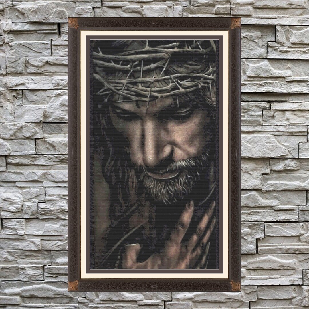 Jesus Christ is King Full Coverage Cross Stitch Pattern PDF - Etsy