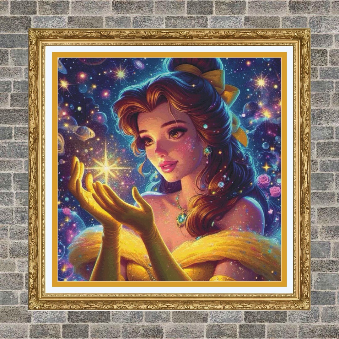 Belle Full Coverage Cross Stitch Pattern PDF - Etsy