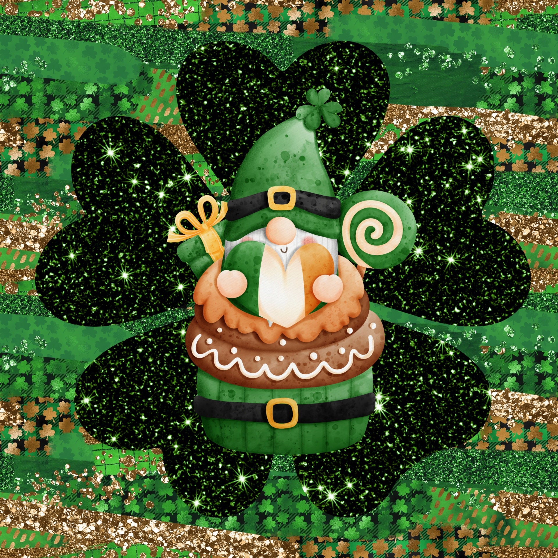 Shamrock Gnome Full Coverage Cross Stitch Pattern PDF - Etsy
