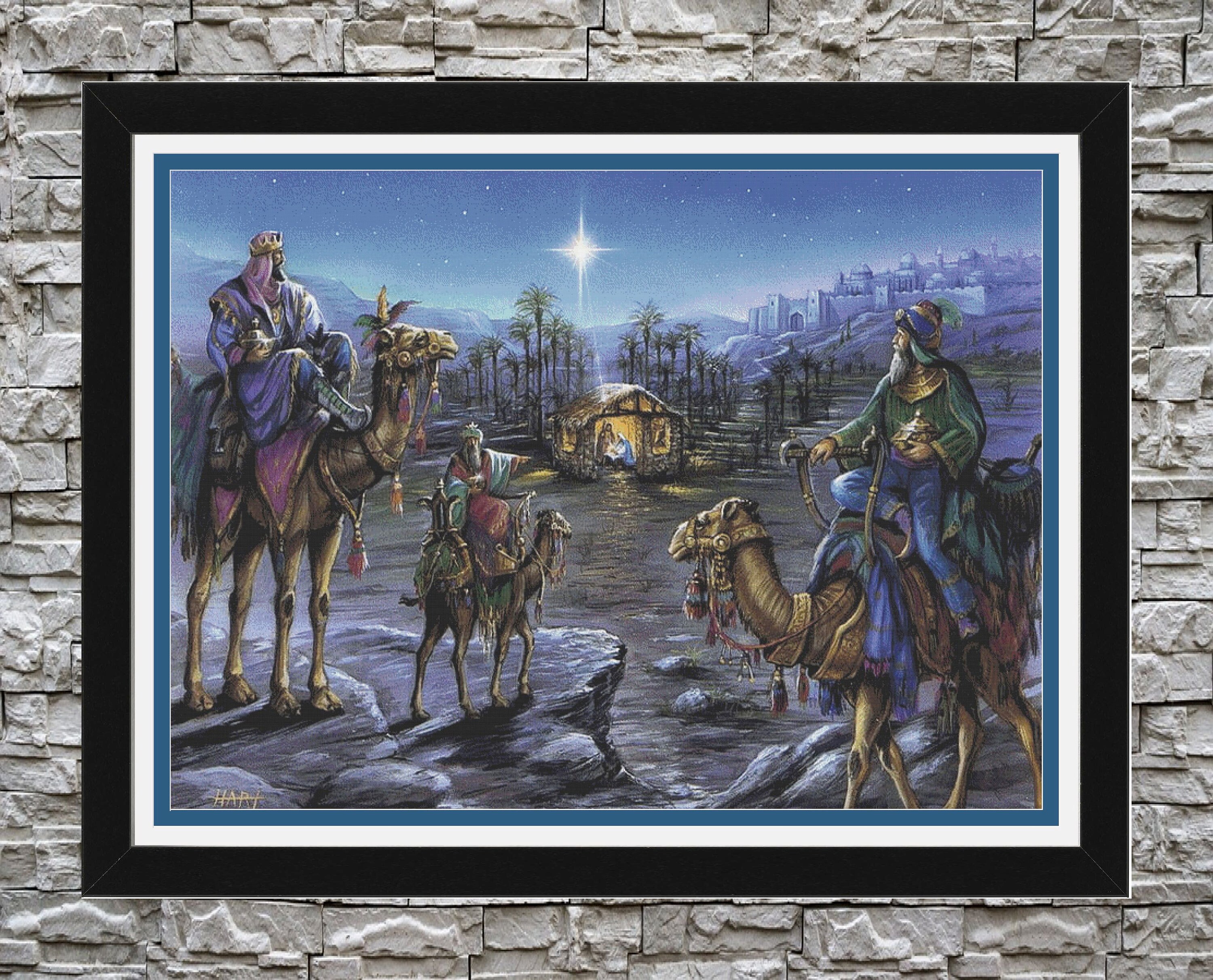 Follow the Star Full Coverage Cross Stitch Pattern PDF - Etsy