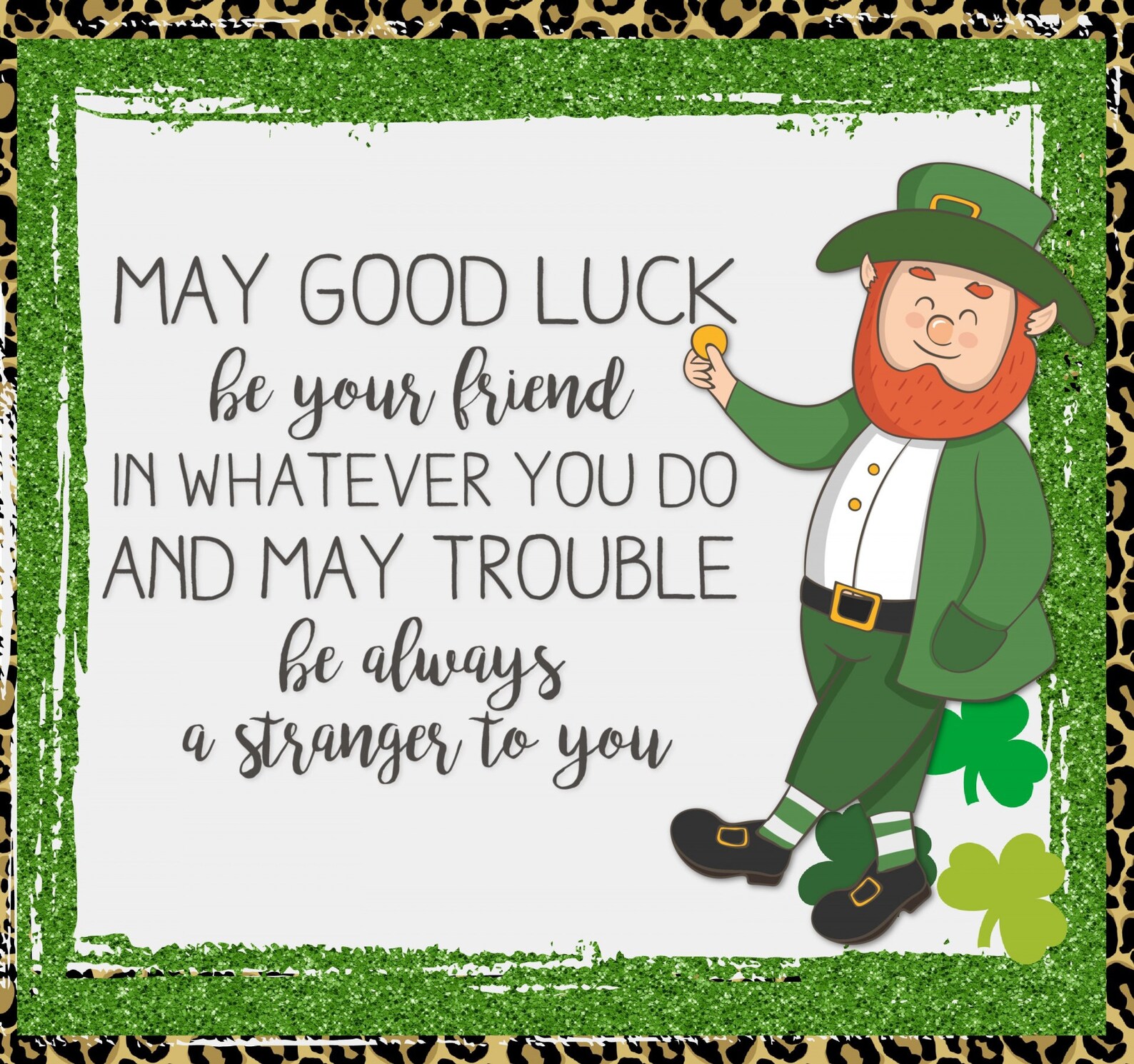May Good Luck Cross Stitch Pattern PDF - Etsy