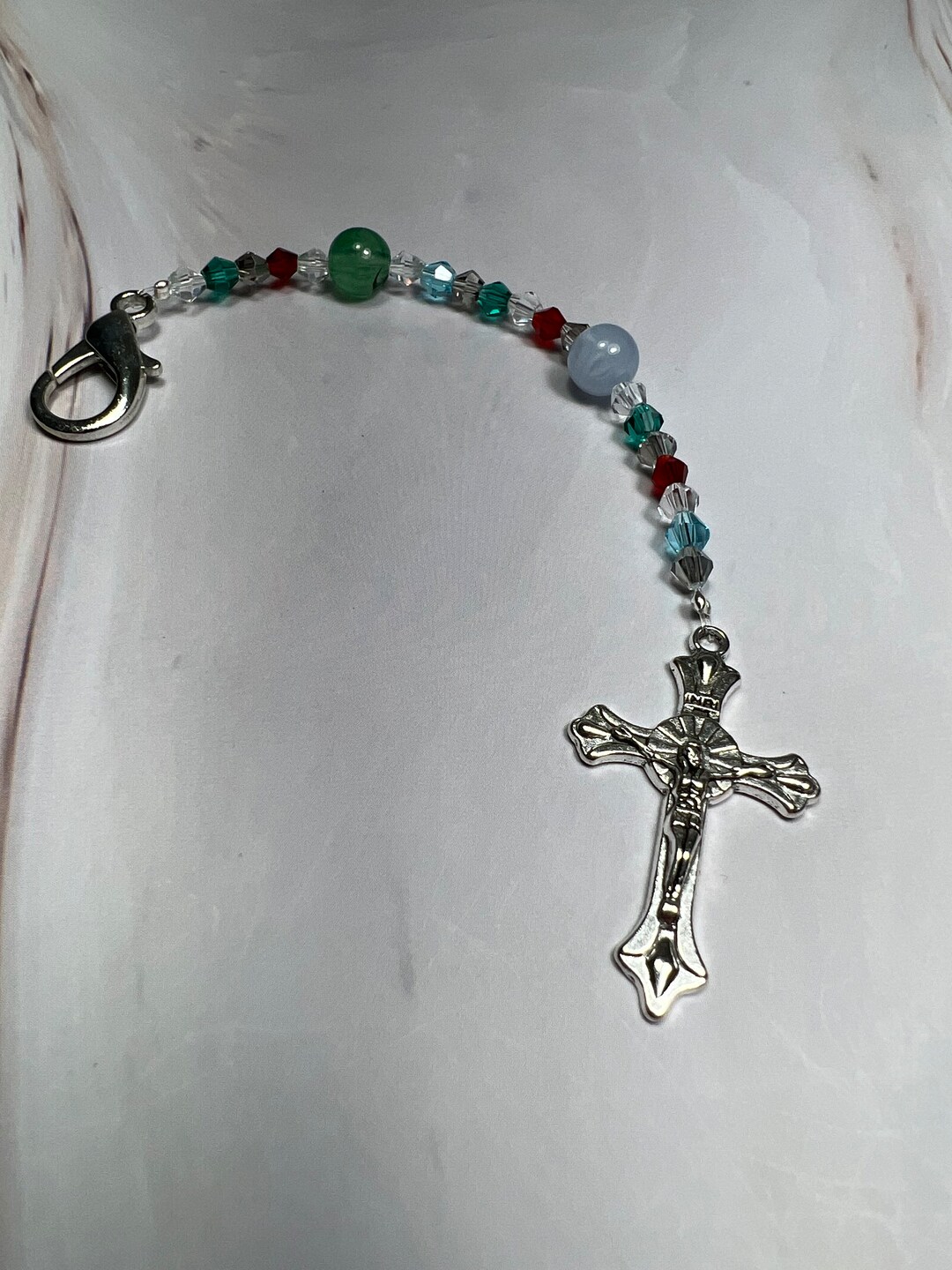 Crucifix Beaded Scissor Fob, Scissor Jewelry, Zipper Pull - Etsy