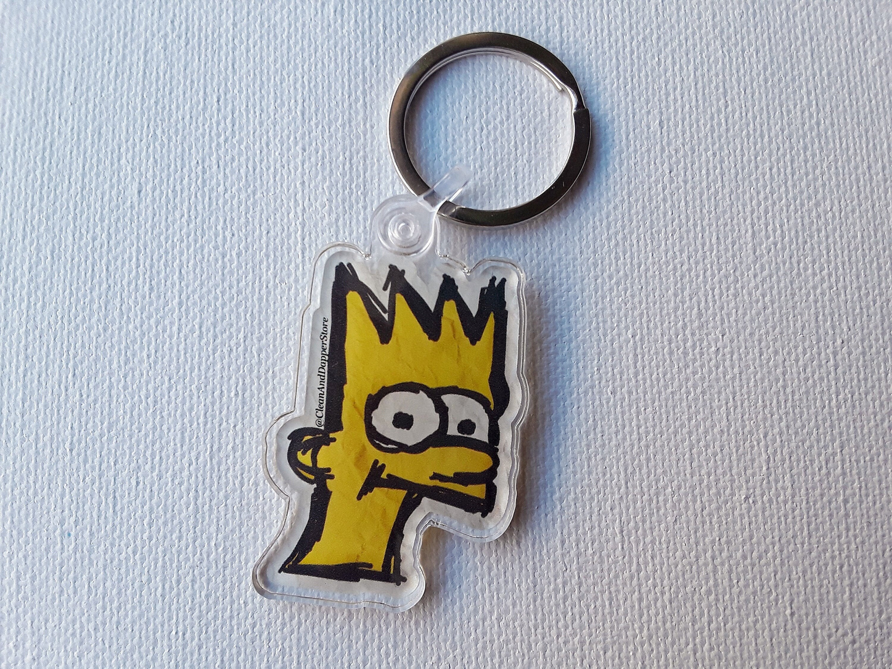 Bart Simpson Keychain Die Cut Acrylic Keychain The Simpsons - Etsy.de