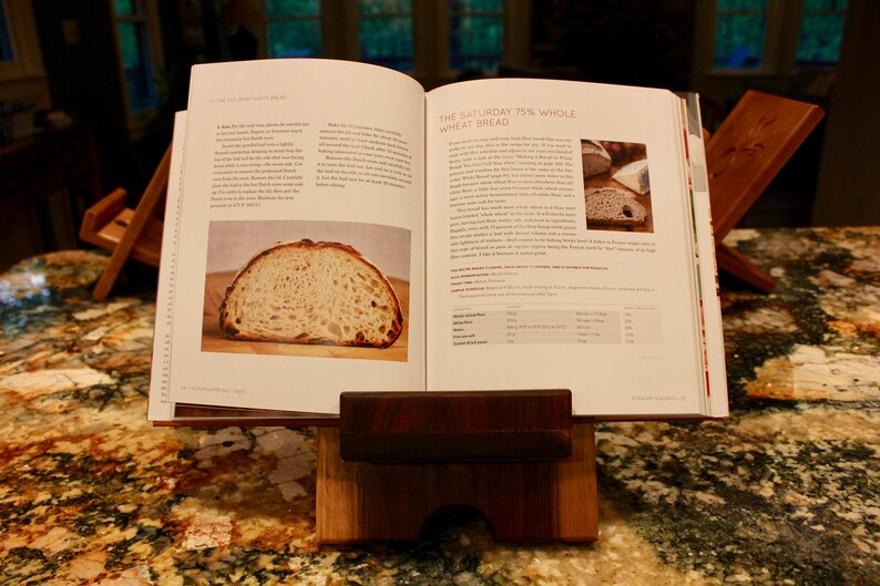 Adjustable Wooden Cookbook/ipad Holder Variety of Woods | Etsy
