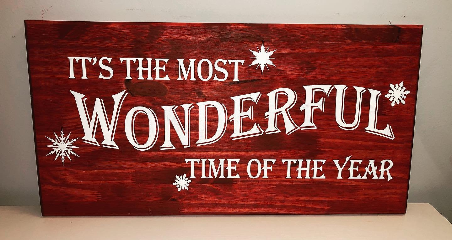 It's The Most Wonderful Time of The Year Wood Sign | Etsy