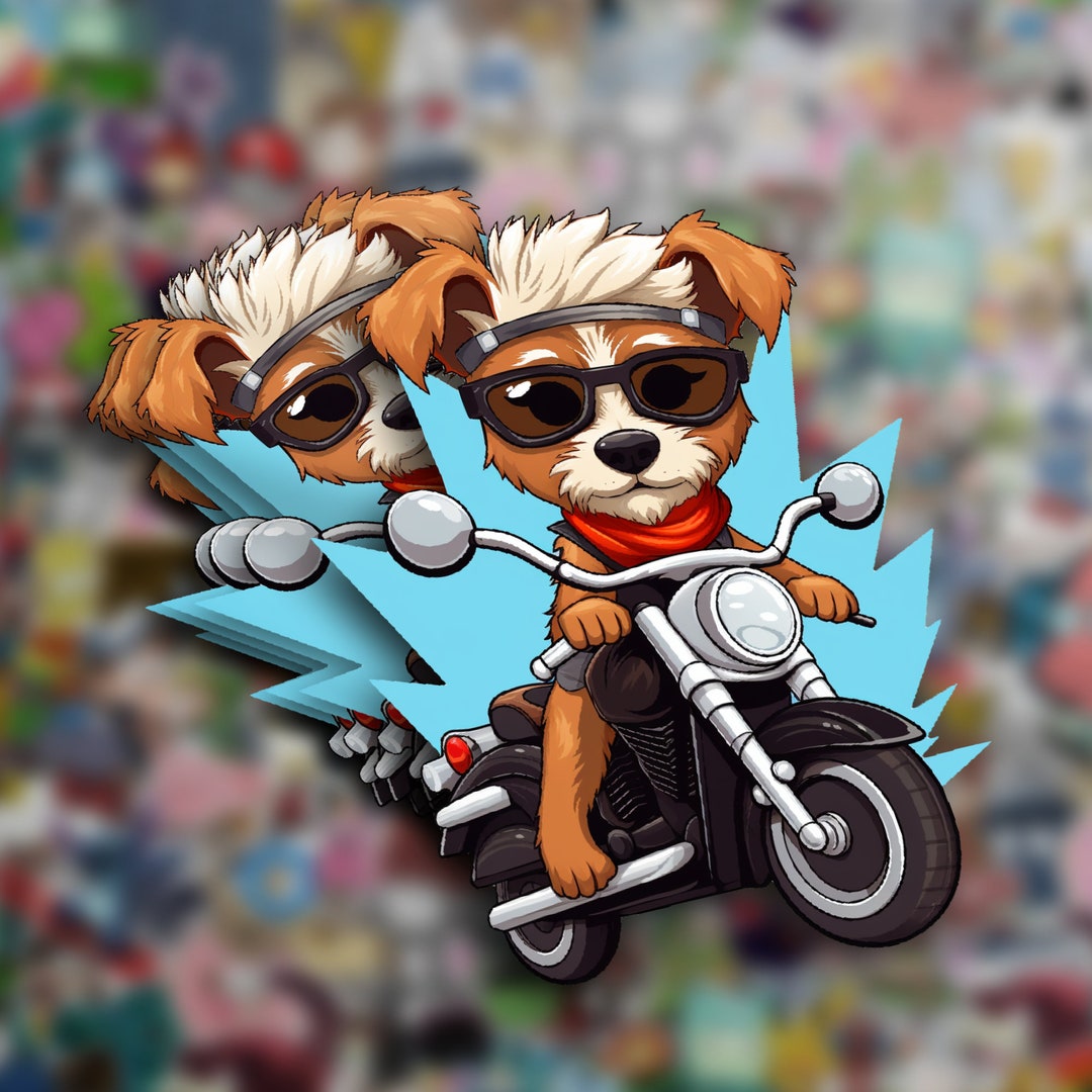Cute Animal Vinyl Sticker | Cartoon Decal for Planners, Laptops ...