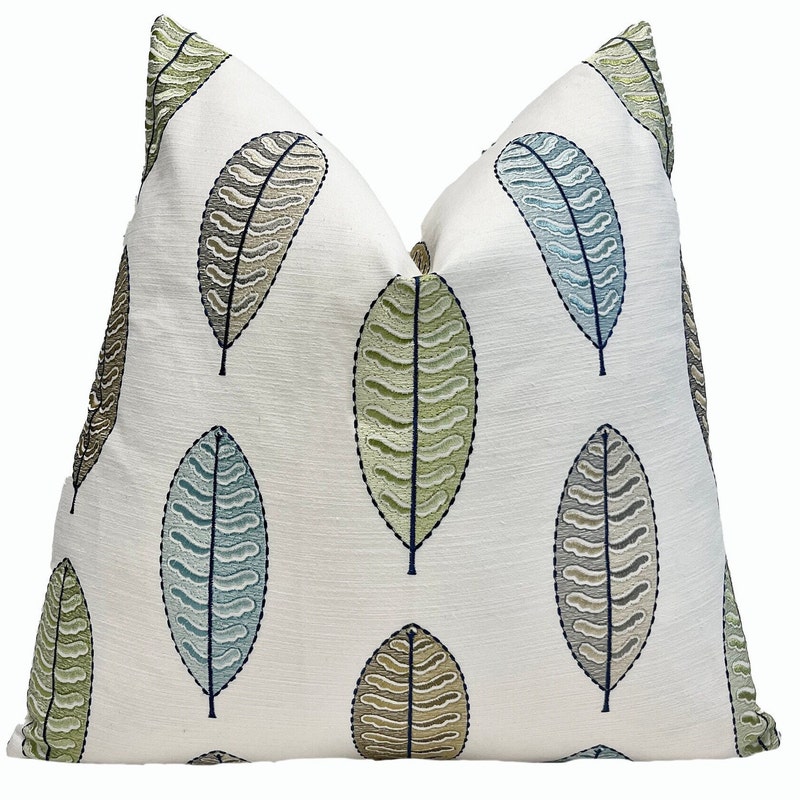 Leaf Pattern Throw Pillow - Etsy