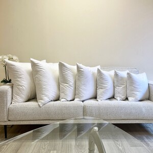 Custom Pillow Inserts in Feather Down and Poly Fiber | Square Pillow ...