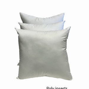 Custom Pillow Inserts in Feather Down and Poly Fiber | Square Pillow ...