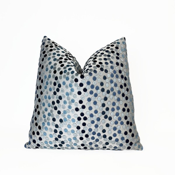 Bright Blue Pillow - Etsy