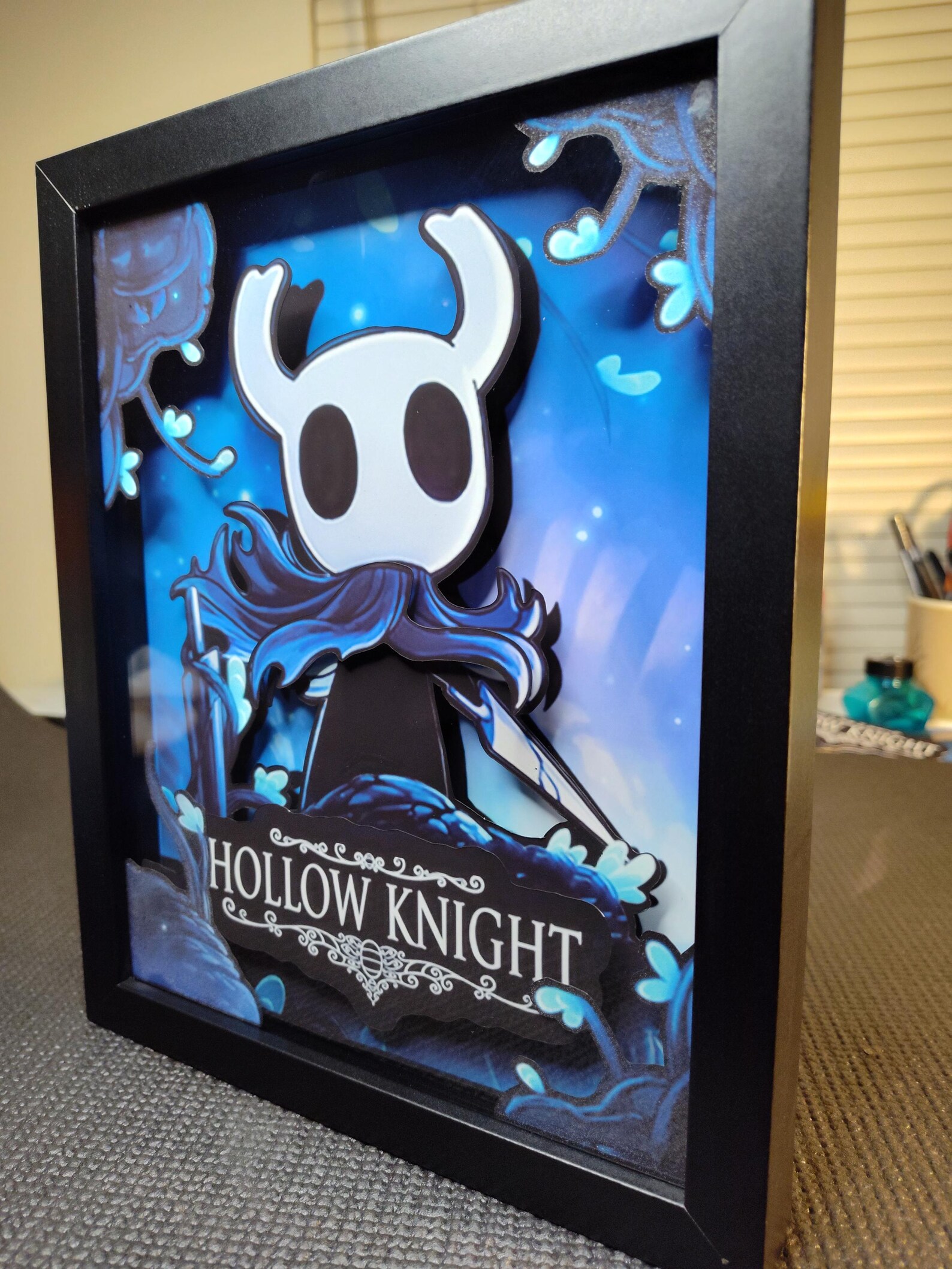 Hollow Knight Shadow Box • Handmade 3D Diorama, Video Game Art - Etsy