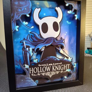 Hollow Knight Shadow Box • Handmade 3D Diorama, Video Game Art - Etsy