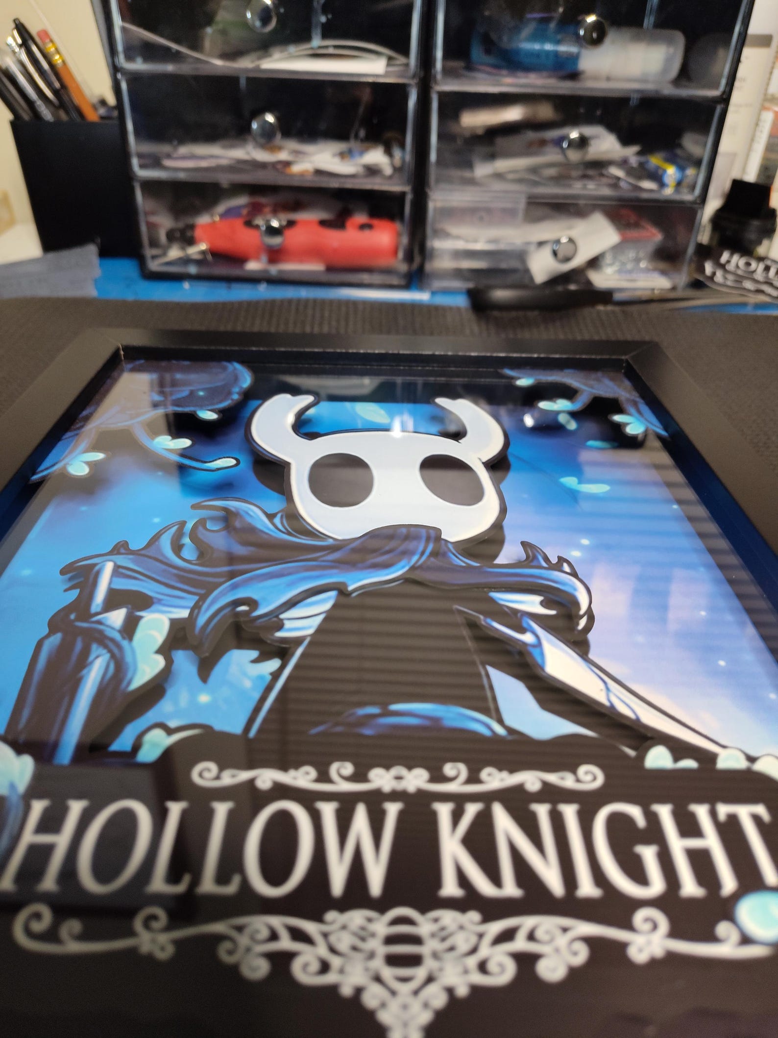 Hollow Knight Shadow Box • Handmade 3D Diorama, Video Game Art - Etsy