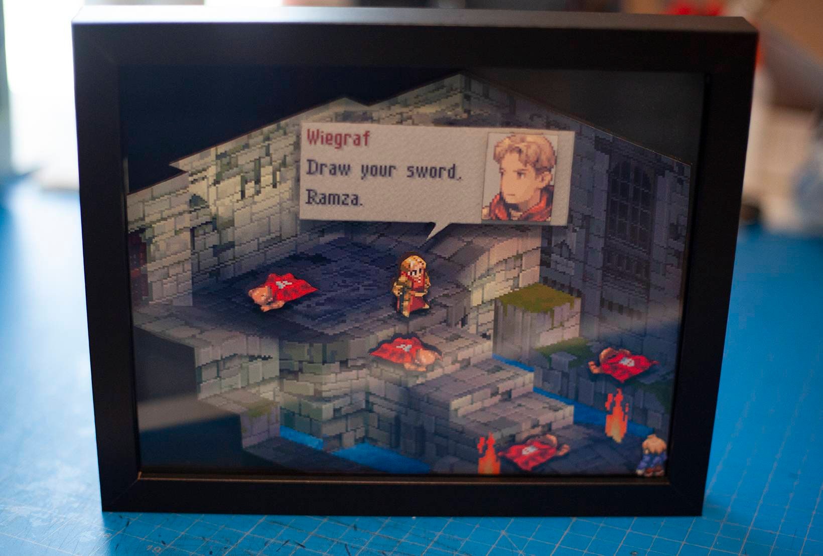 Final Fantasy Tactics Ramza Vs Wiegraf Battle 3D Shadowbox - Etsy