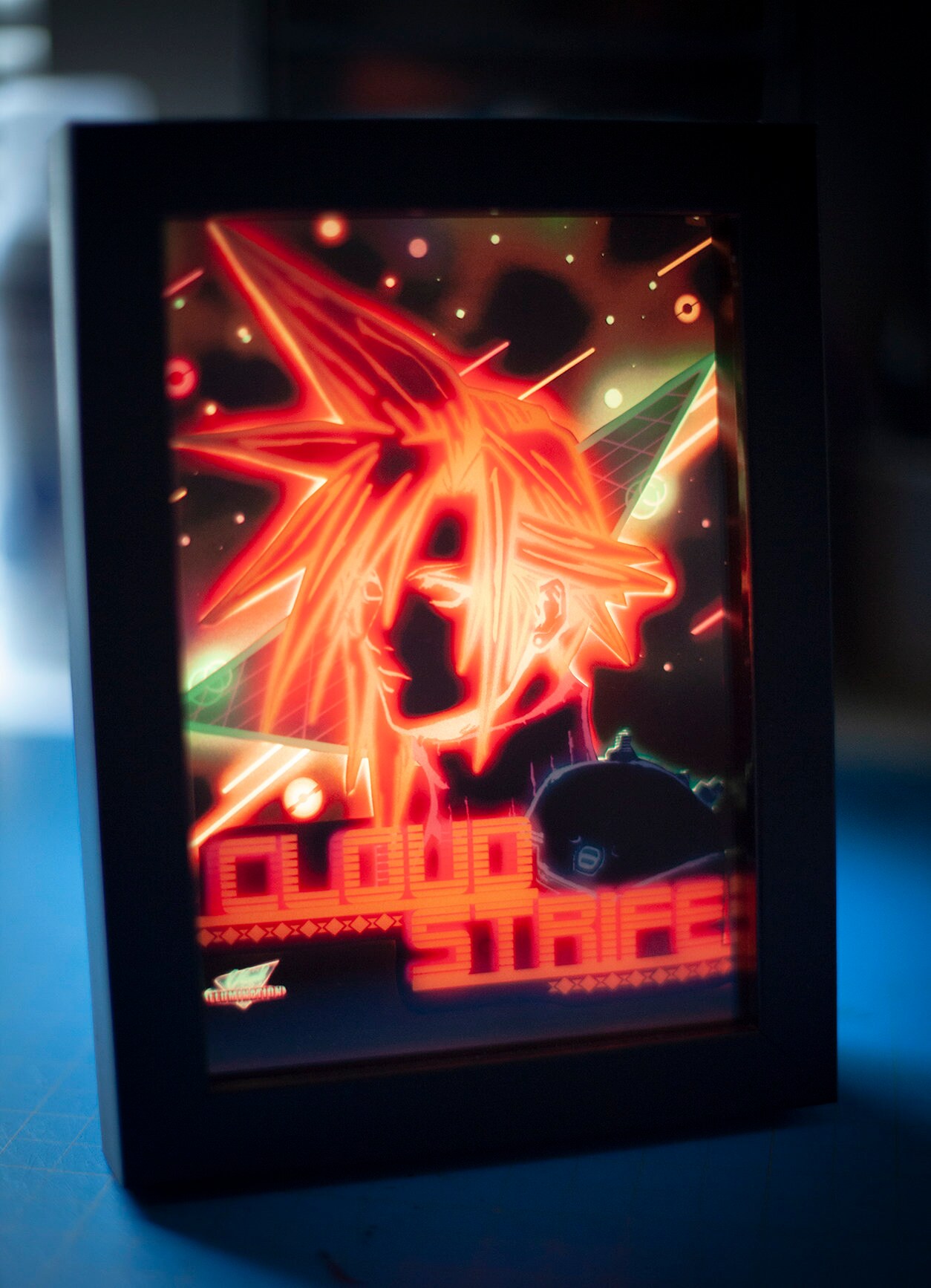 Final Fantasy 7 Cloud LED Shadowbox Diorama - Etsy