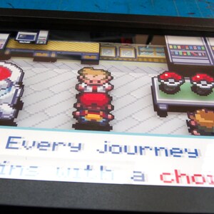 Pokemon Fire Red 3d Shadow Box Diorama - Etsy