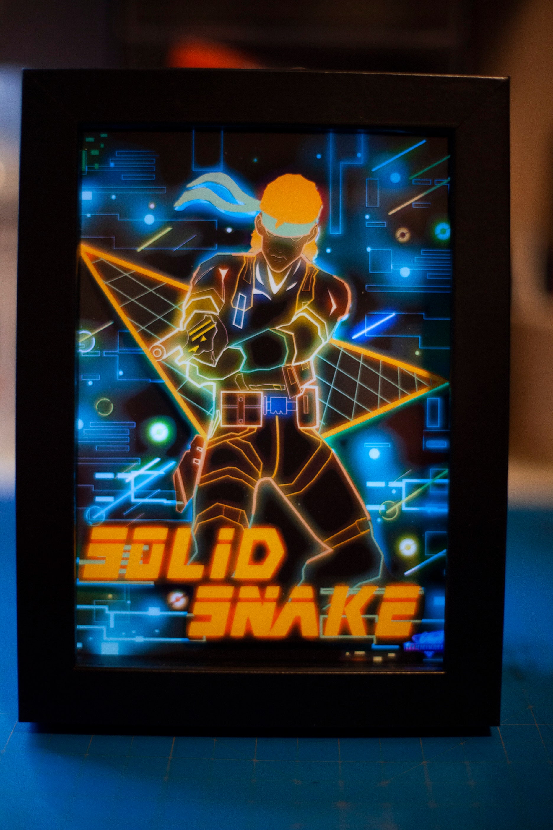 Solid Snake LED Shadowbox Diorama - Etsy