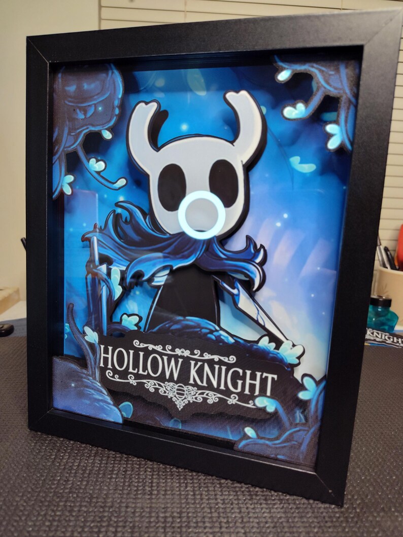 Hollow Knight Shadow Box • Handmade 3D Diorama, Video Game Art - Etsy