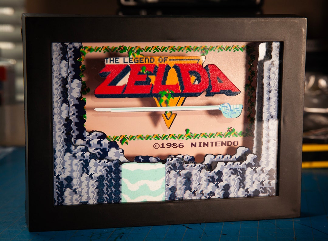 Legend of Zelda Shadowbox - Etsy