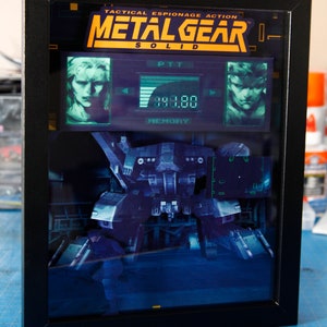 Metal Gear Solid Shadow Box for Gamers | Handmade Wall Art | Unique ...