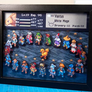 Final Fantasy Tactics 3D Diorama • Job Class Video Game Shadow Box Art ...