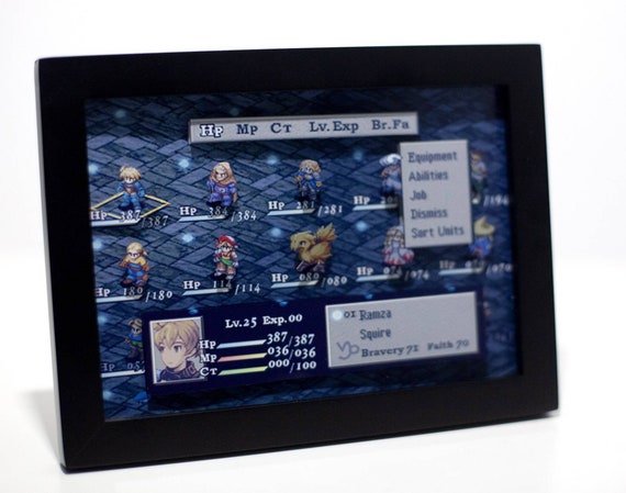 Final Fantasy Tactics Mini Shadow box Diorama | Etsy