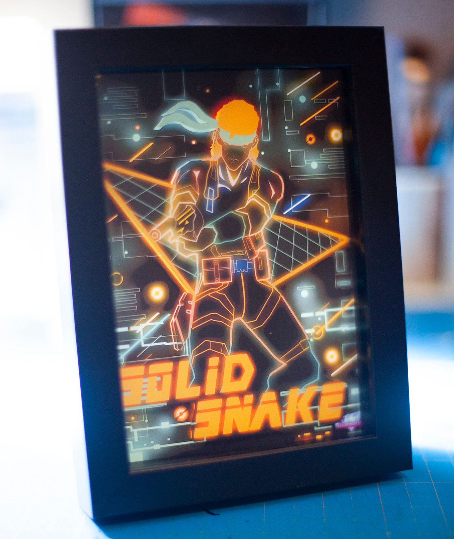 Solid Snake LED Shadowbox Diorama - Etsy