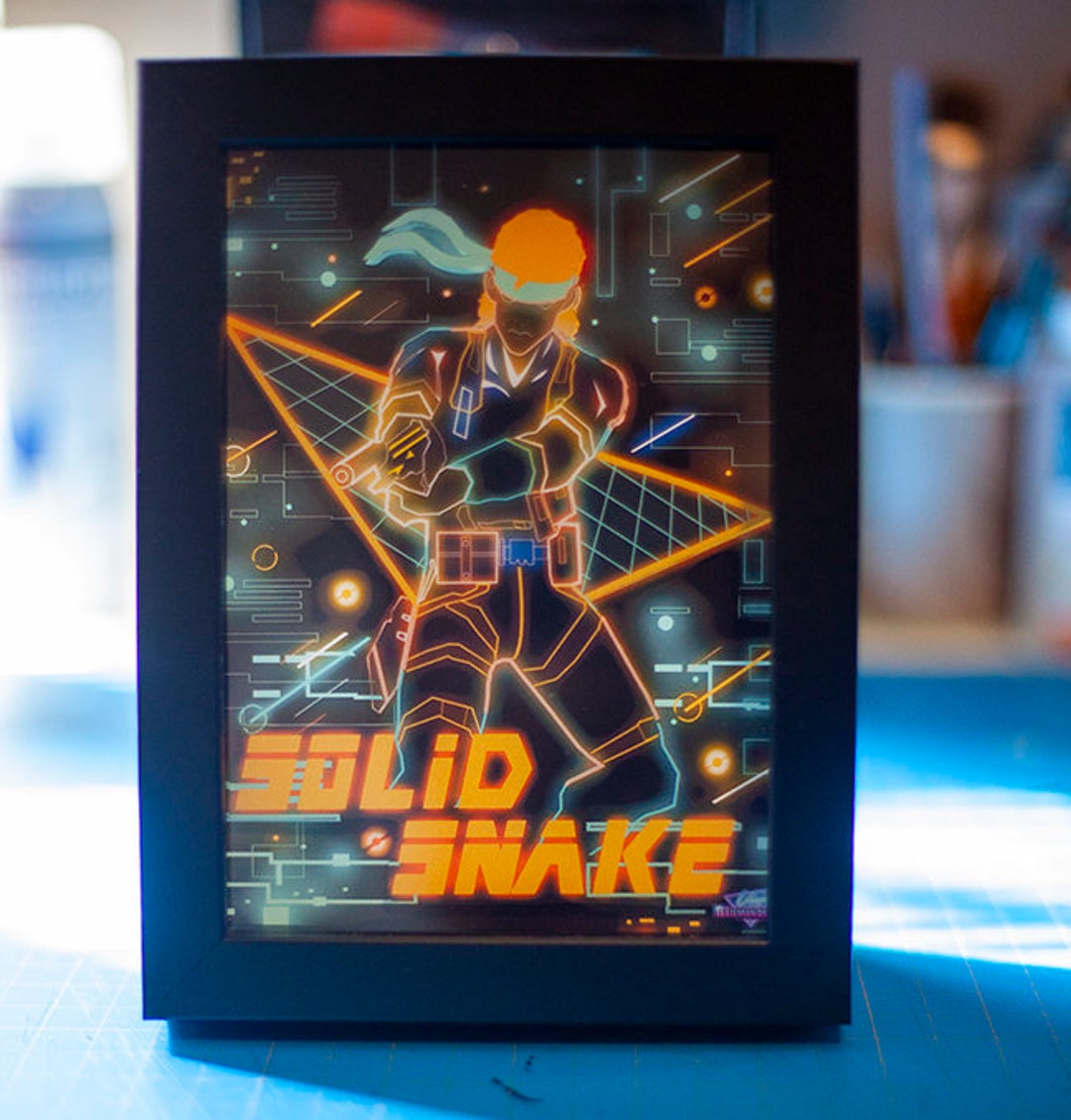 Solid Snake LED Shadowbox Diorama - Etsy