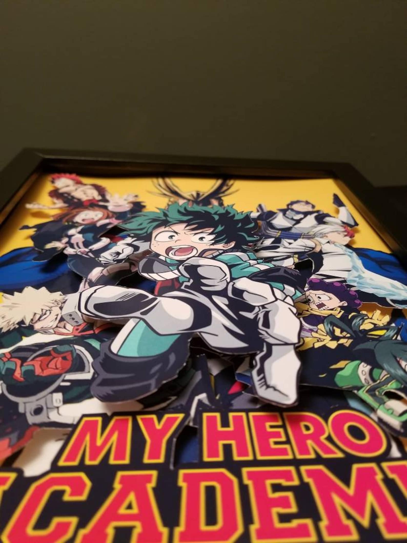 My Hero Academia shadowbox Diorama | Etsy
