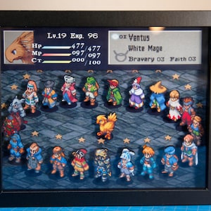 Final Fantasy Tactics 3D Diorama • Job Class Video Game Shadow Box Art ...