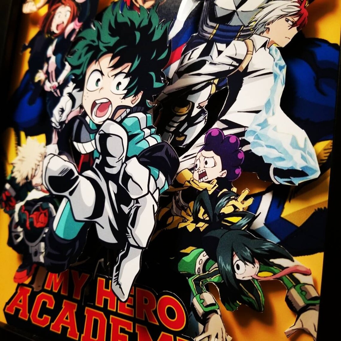 My Hero Academia shadowbox Diorama | Etsy