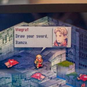 Final Fantasy Tactics 3D Shadowbox | Ramza Vs Wiegraf Battle (10x8") - Etsy