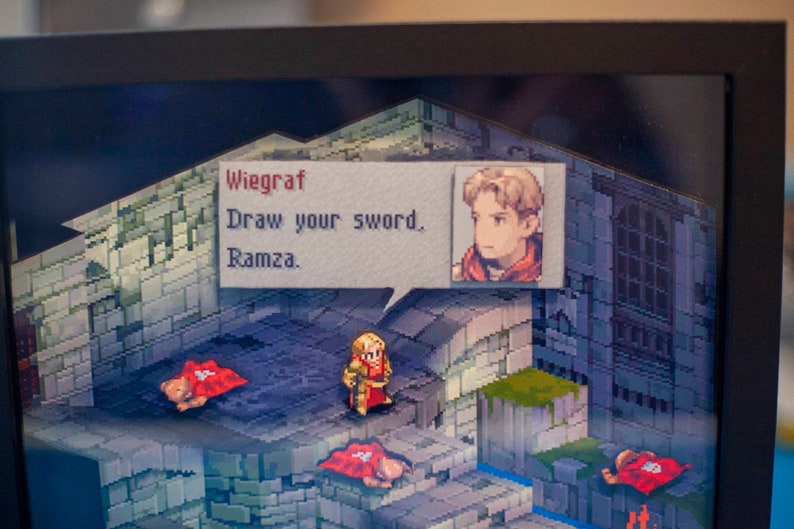 Final Fantasy Tactics Ramza Vs Wiegraf Battle 3D Shadowbox - Etsy