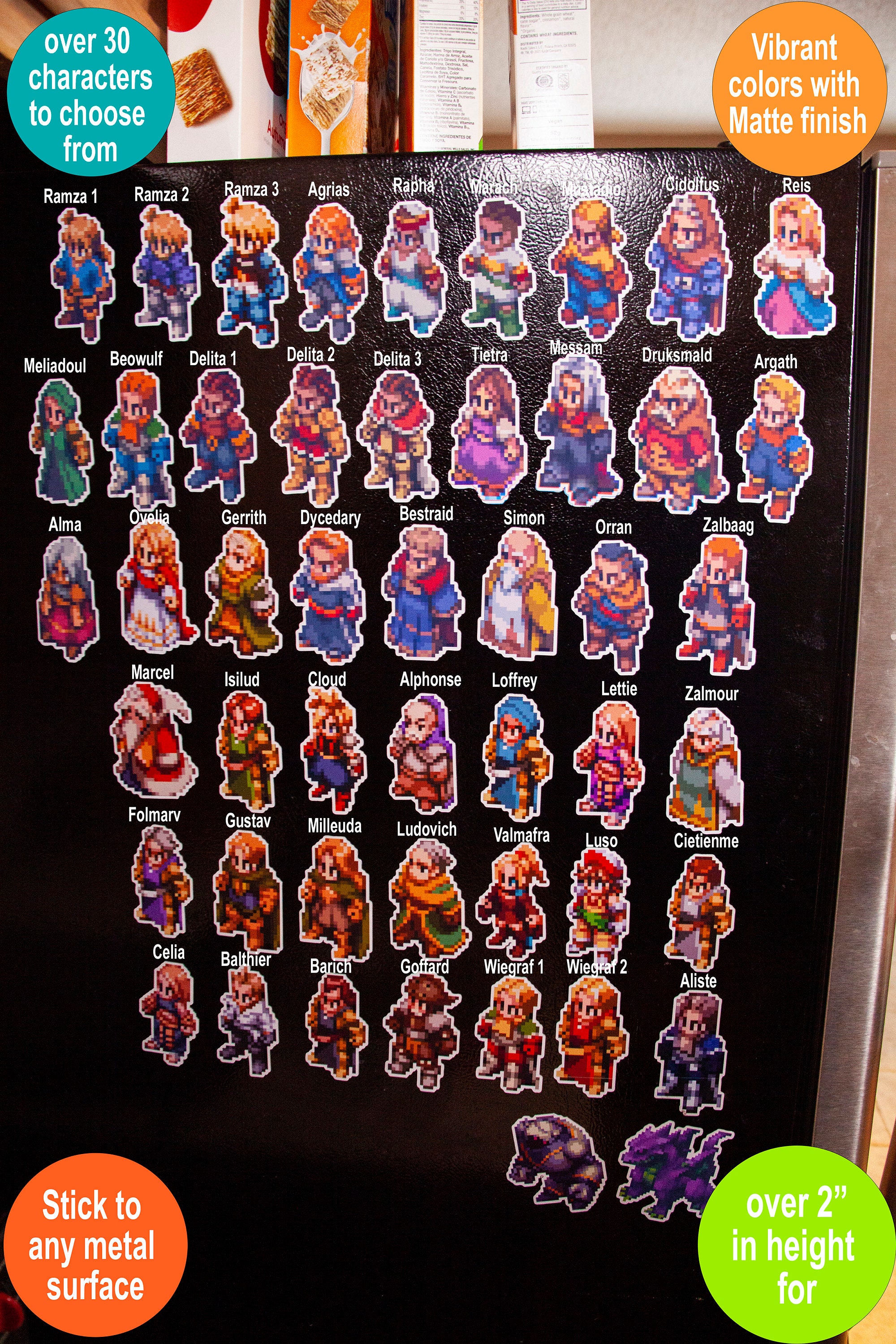 Videogame Refrigerator Magnets Final Fantasy Tactics Magnets - Etsy