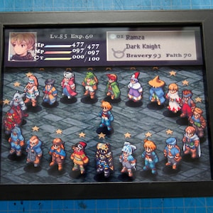 Final Fantasy Tactics 3D Diorama • Job Class Video Game Shadow Box Art ...