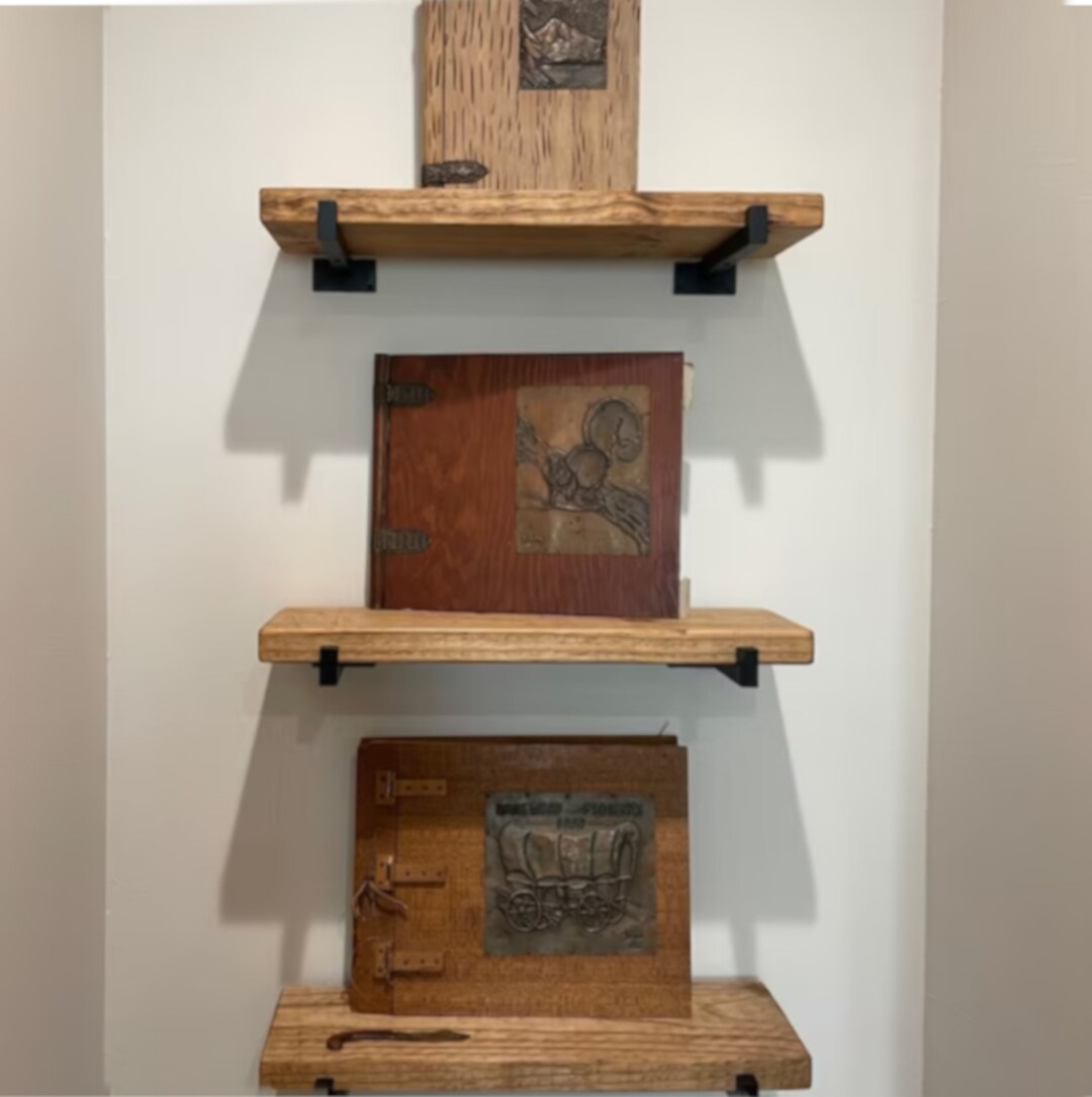 SUPER SHORT Rustic Farmhouse Shelf. Solid Wood Kitchen and - Etsy