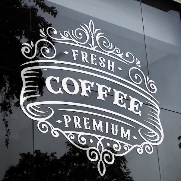 Coffee Shop Decals - Etsy
