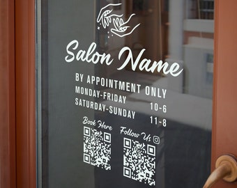 Custom Logo Decal Vinyl Sticker Business Storefront Window & Indoor ...