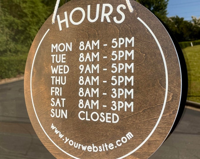 Store Hours Sign - Etsy