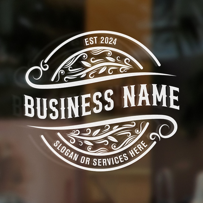 Vintage Window Decal - Etsy