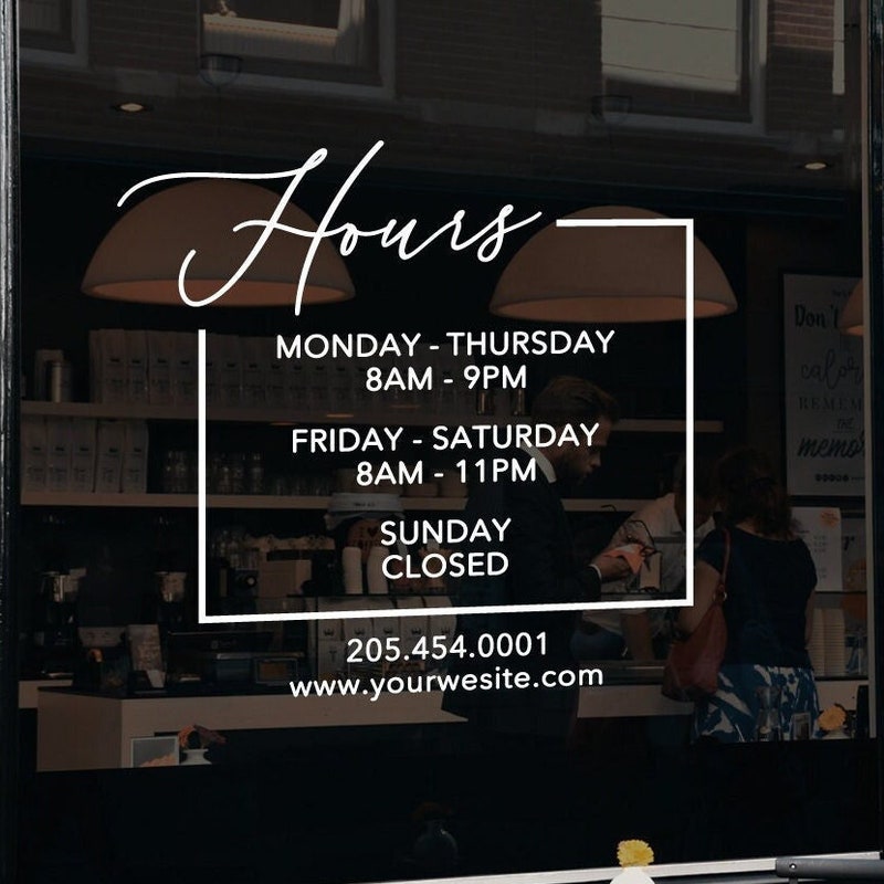 Salon Window Decal - Etsy