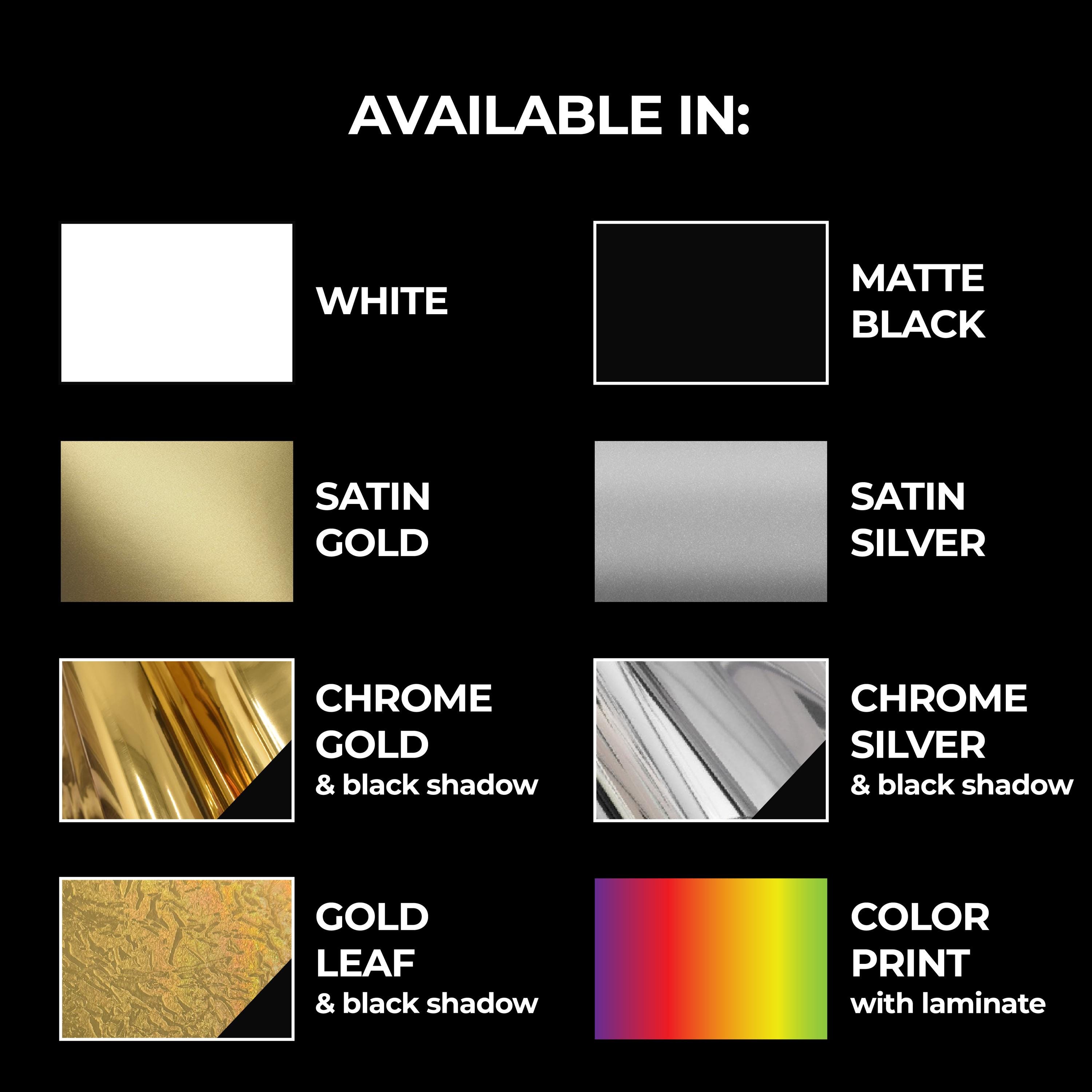 Custom Logo Decal | Color & Metallic Variations | Vinyl Decal Sticker ...