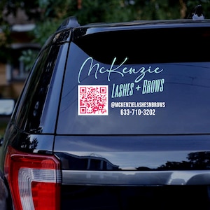 Custom Logo Car Window Decal | Vinyl Decal Sticker for Glass | Vehicle ...