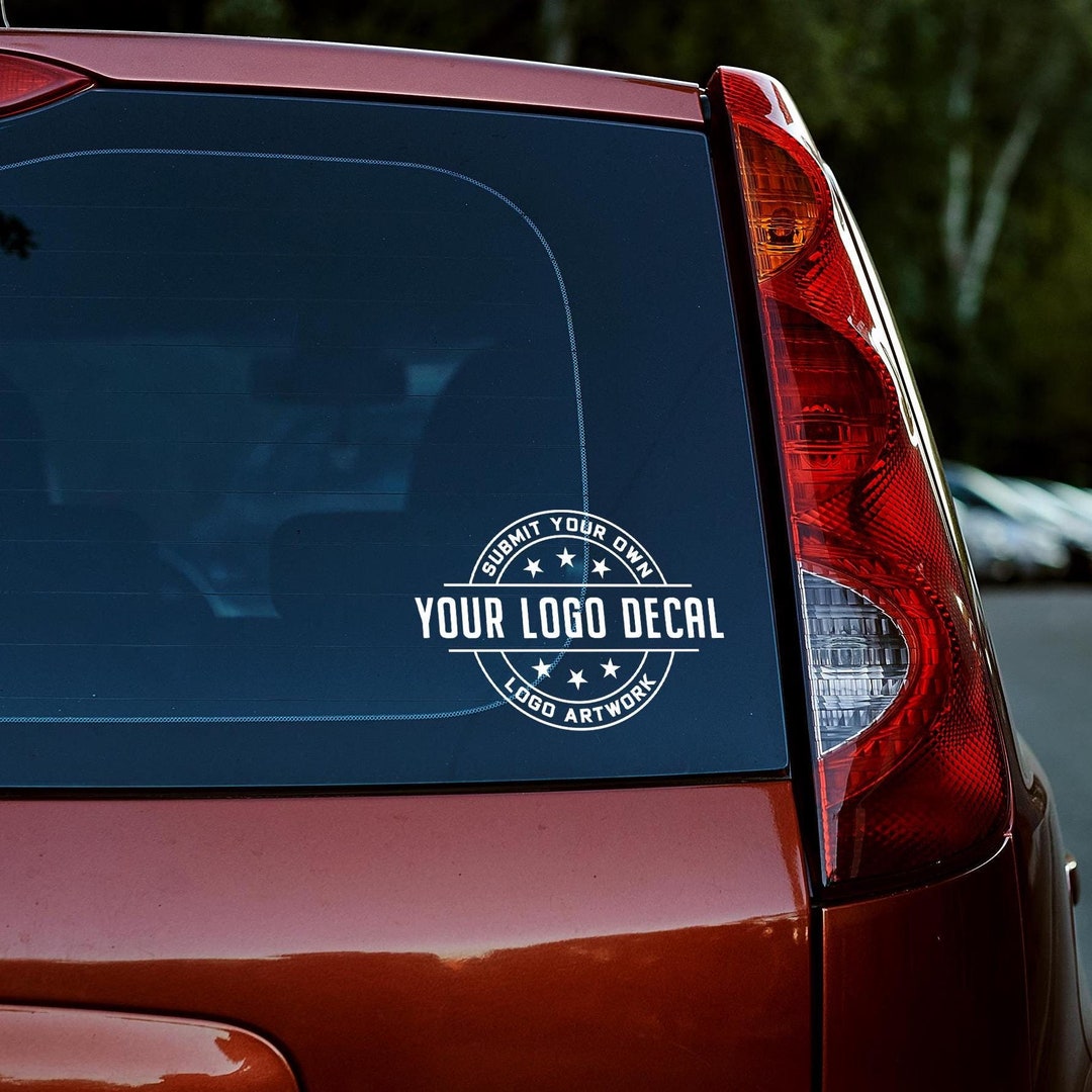 Custom Logo Car Window Decal | Vinyl Decal Sticker for Glass | Vehicle ...